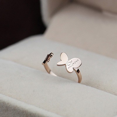 Love Butterfly Open Ring on Luulla